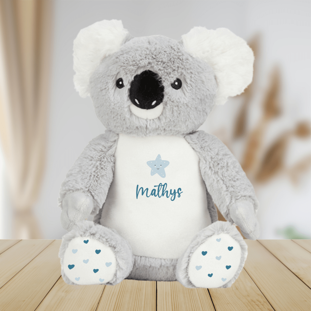 Peluche Personnalisée Koala prénom - La Fabrique Enchantée