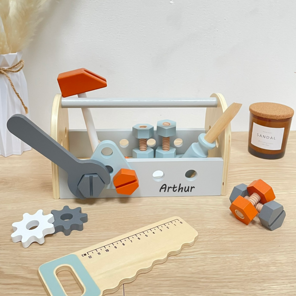 Boîte à Outils en Bois Personnalisable - La Fabrique Enchantée